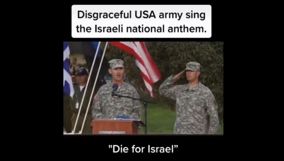 Australian National Review - The U.S. Army Singing the Israeli National ...