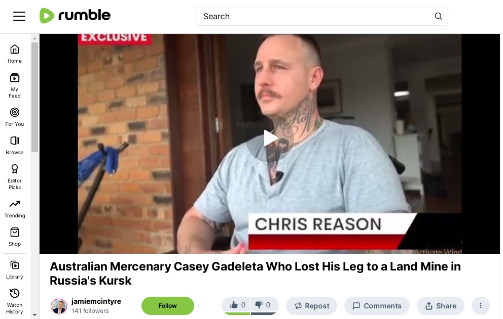 Australian National Review - Australian Mercenary Casey Gadeleta Who ...